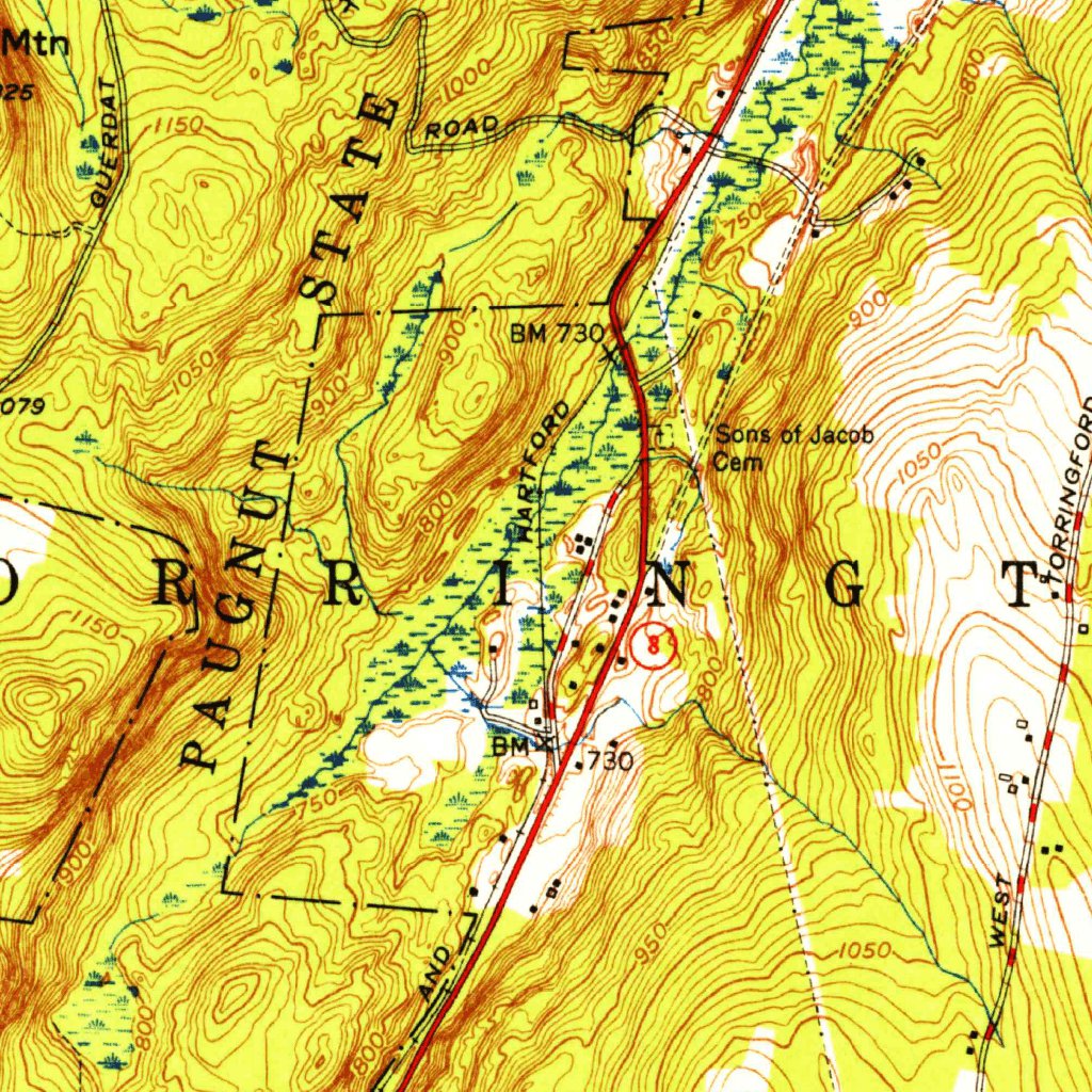 Torrington, CT (1948, 31680-Scale) Map by United States Geological ...