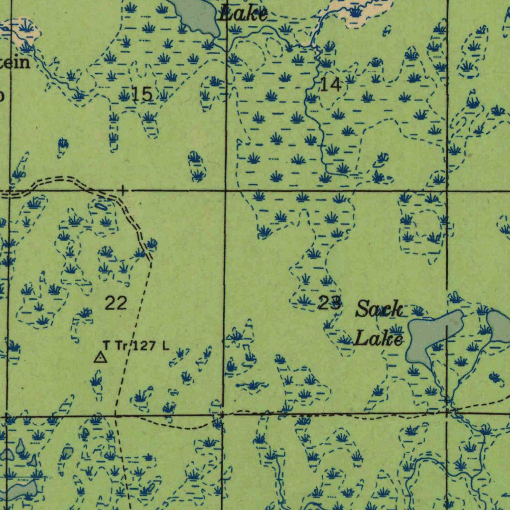 Upson, WI (1943, 48000-Scale) Map by United States Geological Survey ...