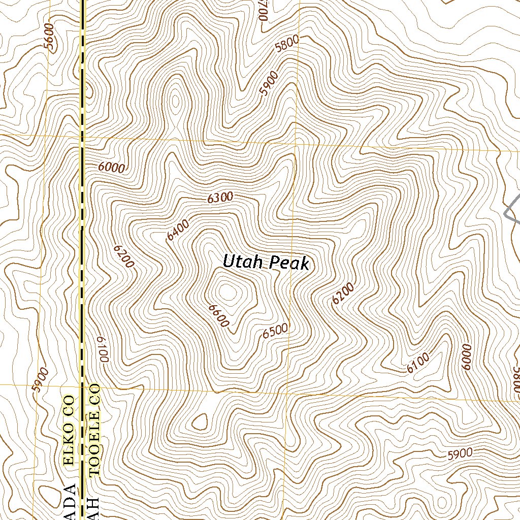 Utah Peak, UT (2020, 24000-Scale) Map by United States Geological ...