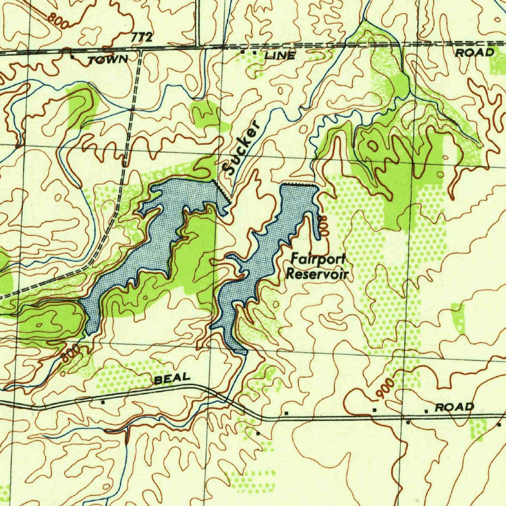 Victor, NY (1942, 31680-Scale) Map by United States Geological Survey ...
