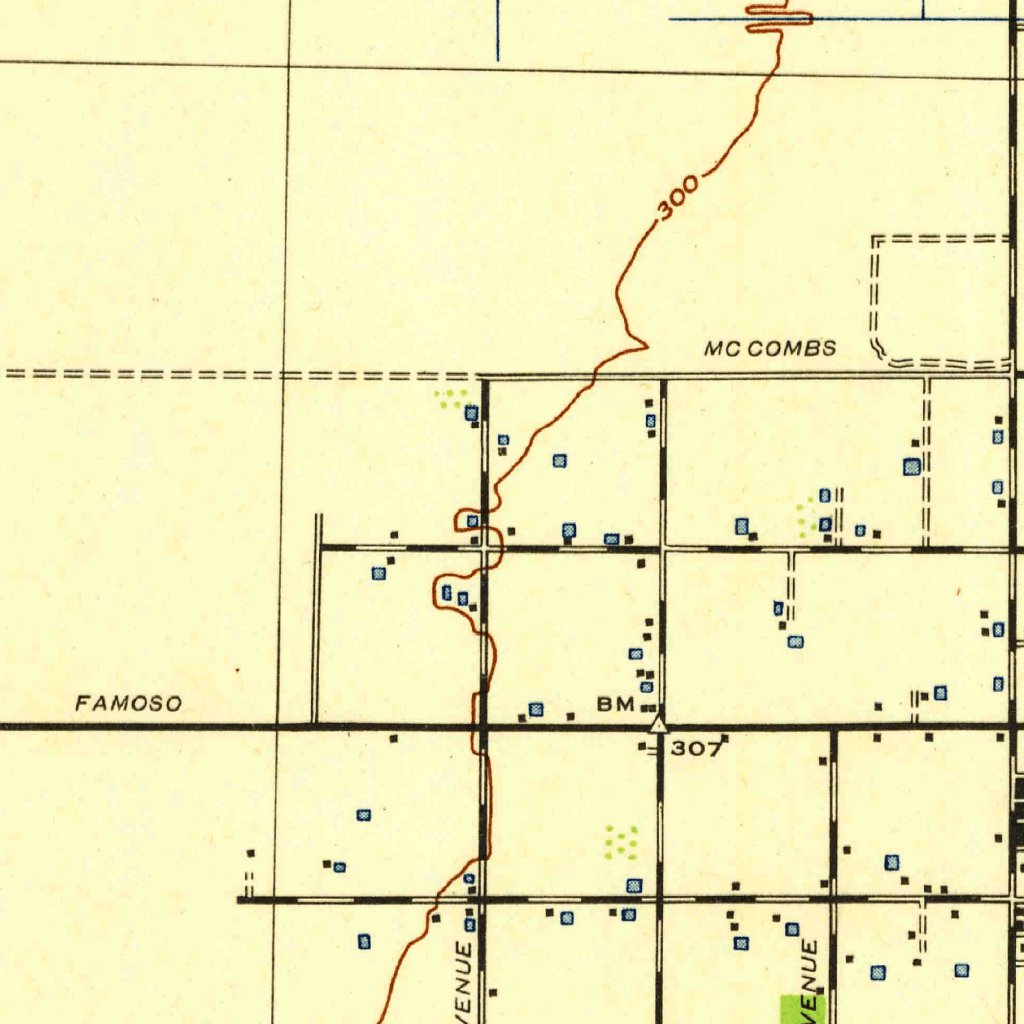 Wasco, CA (1943, 62500-Scale) Map by United States Geological Survey ...