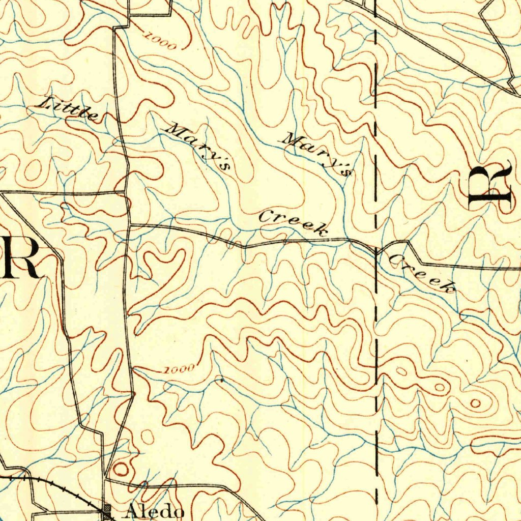 Weatherford, TX (1893, 125000-Scale) Map by United States Geological ...