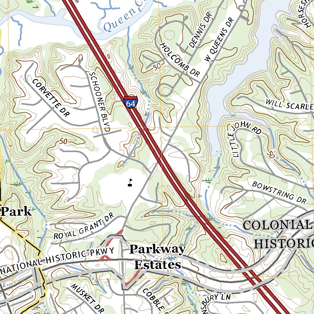 Williamsburg, VA (2022, 24000-Scale) Map by United States Geological ...