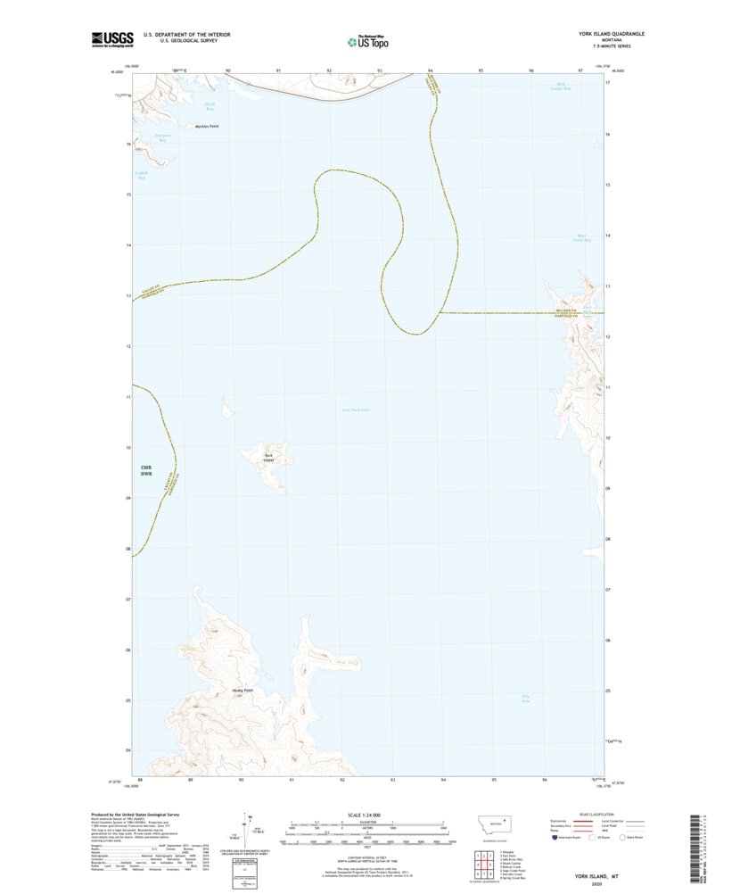 York Island, MT (2020, 24000-Scale) Map by United States Geological ...