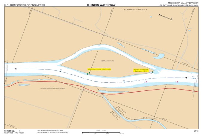 Chart 7 - Illinois River Miles 17.2 - 20.0 Map by US Army Corps of ...