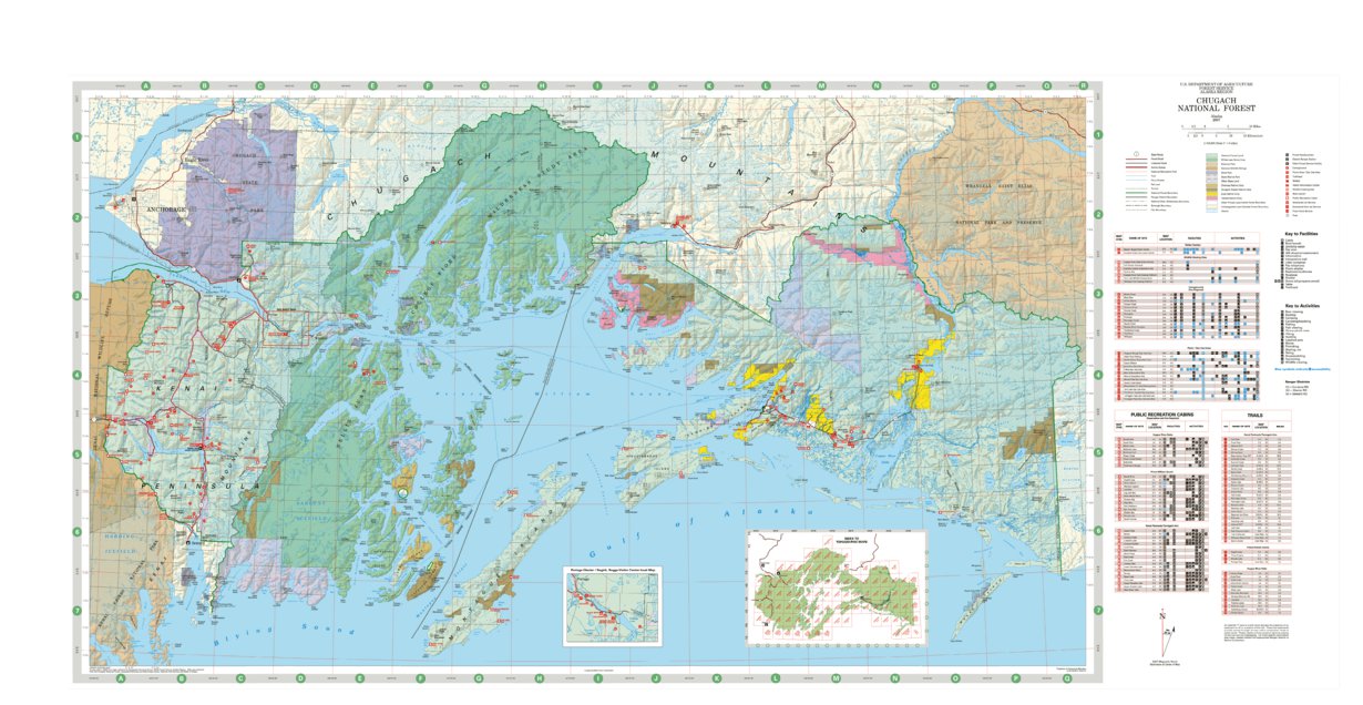 Chugach National Forest Map by US Forest Service R10 | Avenza Maps