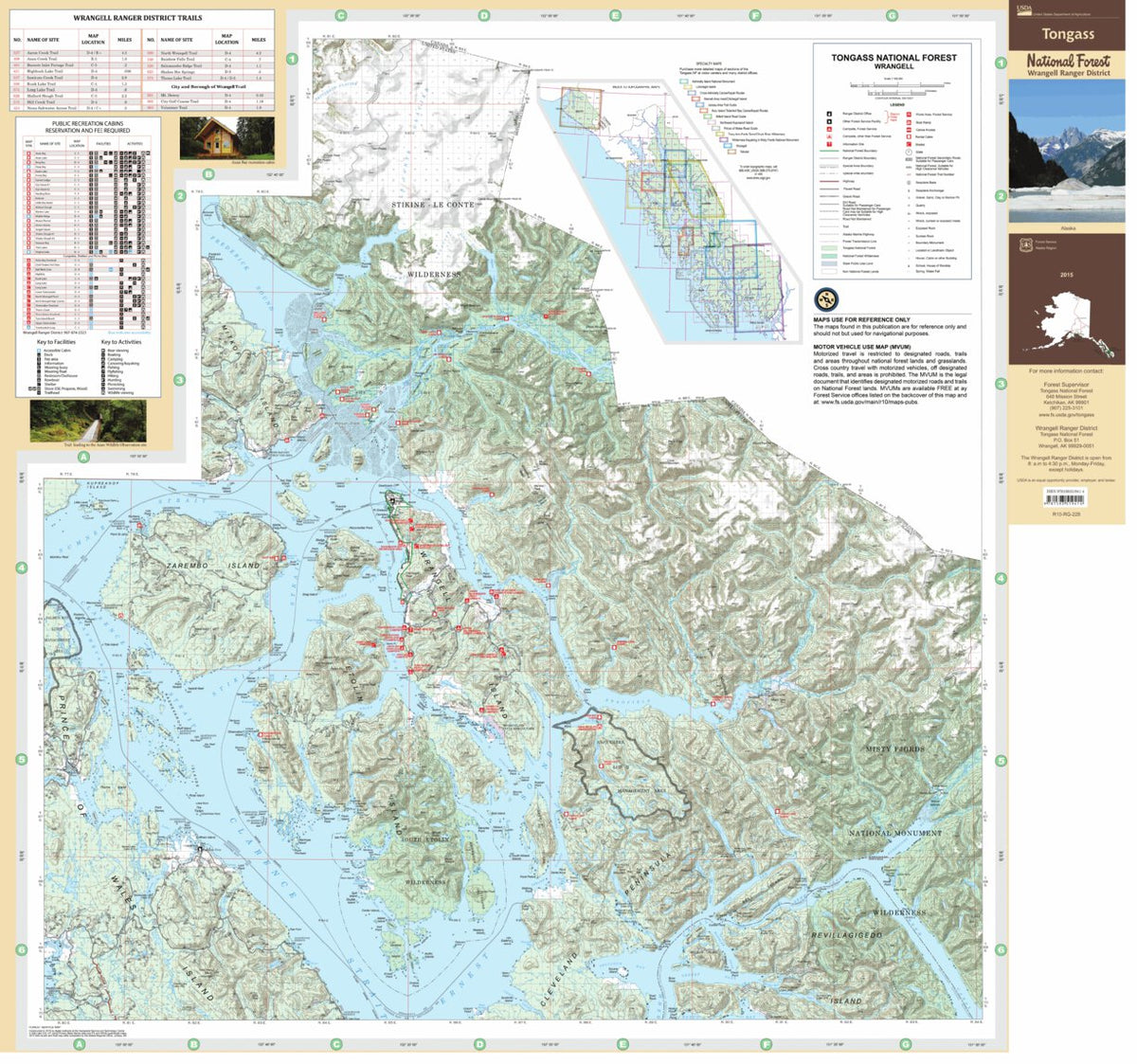 Wrangell Ranger District Map by US Forest Service R10 | Avenza Maps