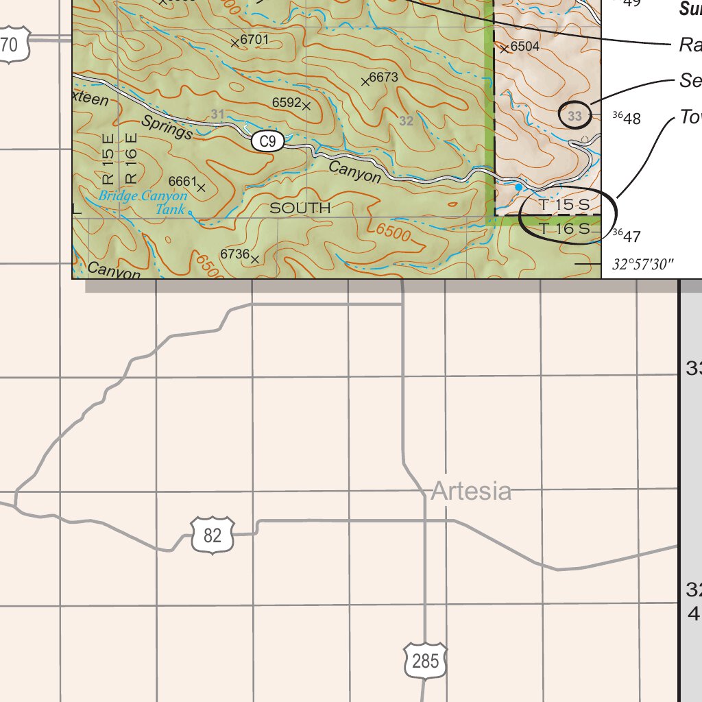 Lincoln National Forest Quadrangle: Atlas Index Map by US Forest ...