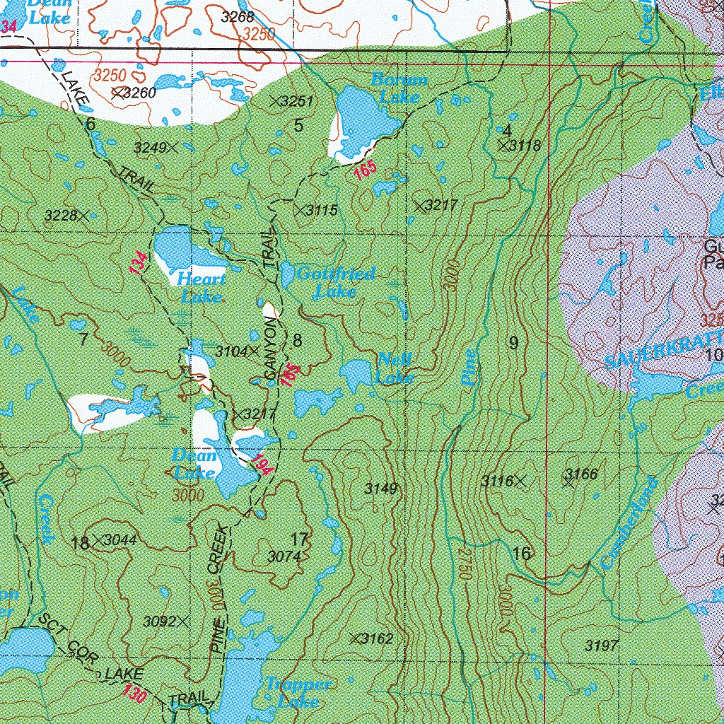 Bridger Wilderness North Half Bridger-Teton National Forest 2005 Map by ...