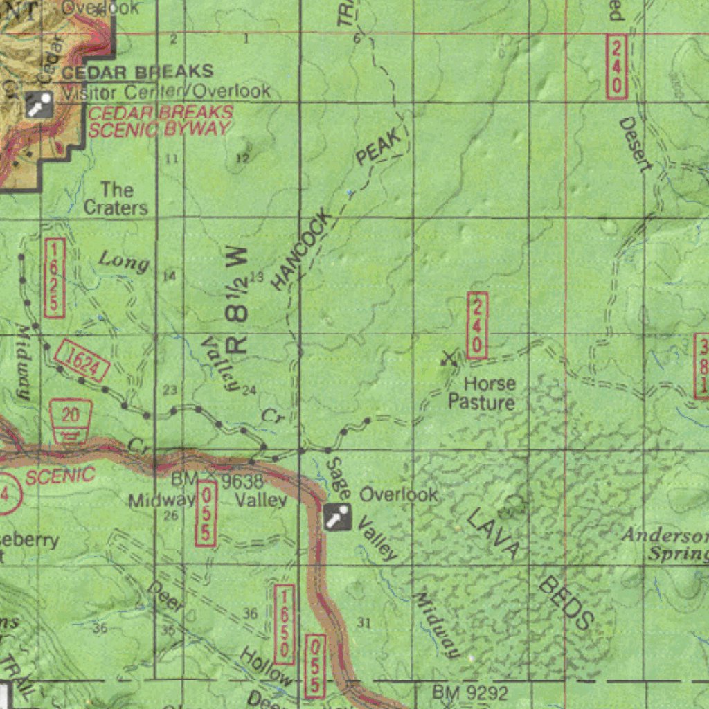 Dixie National Forest Cedar City Ranger District 2006 Map by US Forest ...