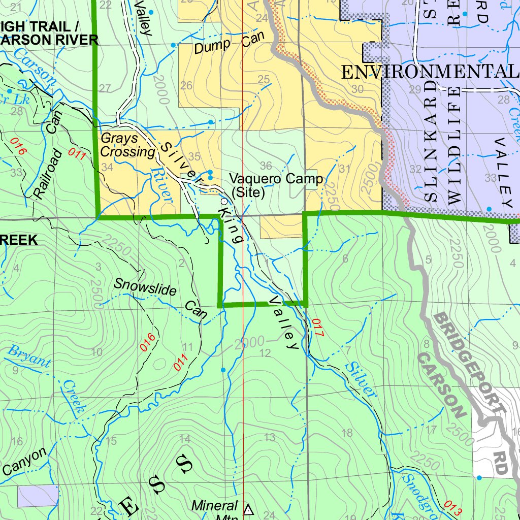 Humboldt-Toiyabe NF Carson Ranger District South Half Forest Visitor ...
