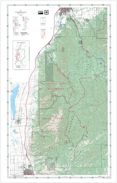 Mount Nebo Wilderness Uinta-Wasatch-Cache NF 2010 Map by US Forest ...