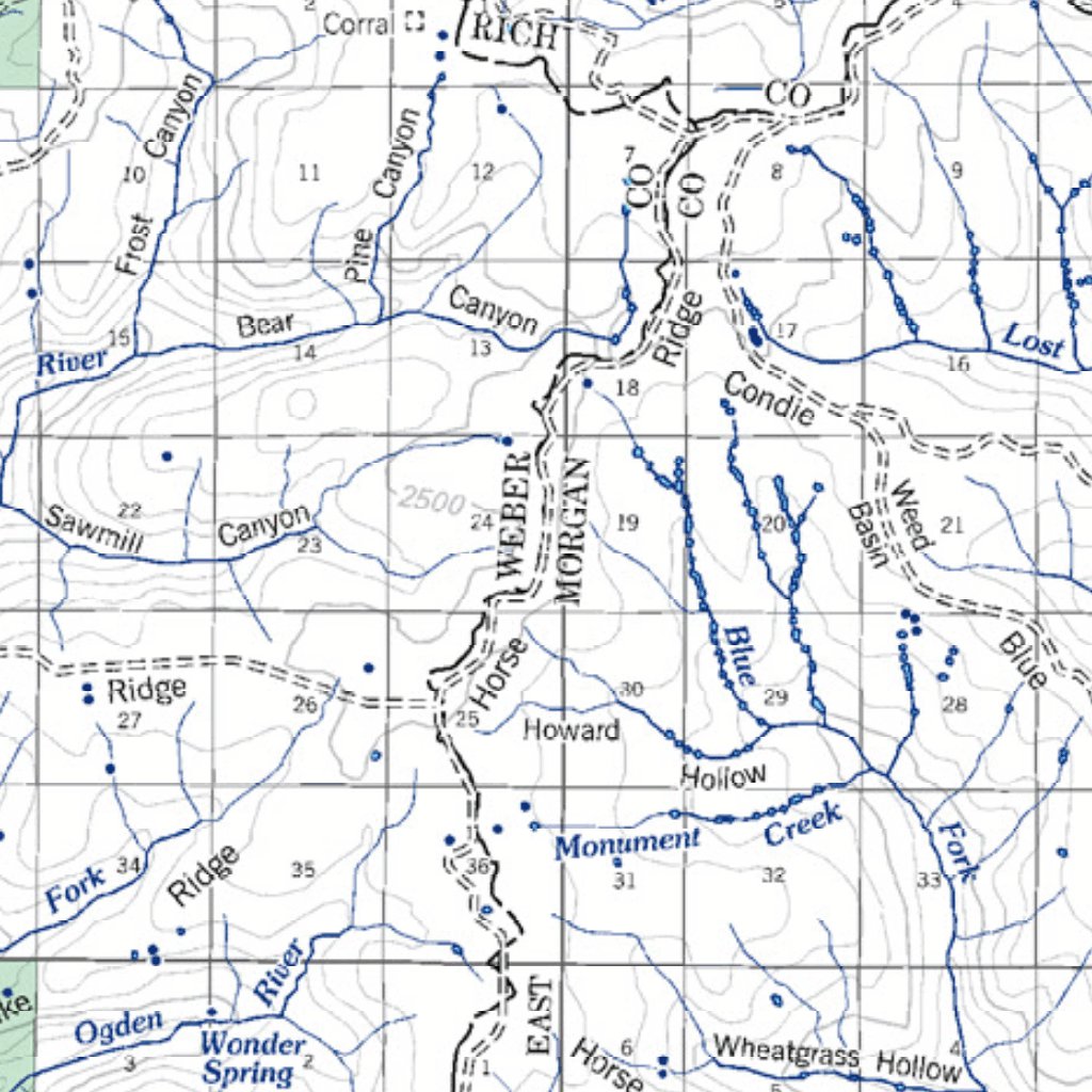 Uinta Wasatch Cache National Forest Ogden Ranger District 2009 Map by ...