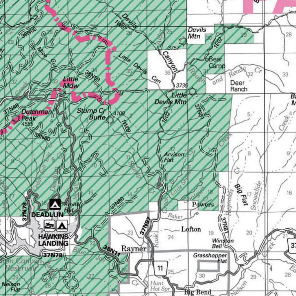 2015 Shasta Unit Fuelwood Map (east) by US Forest Service R5 | Avenza Maps
