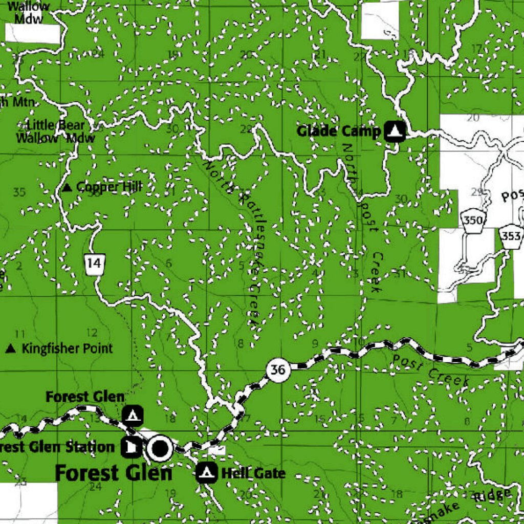 2016 Trinity Zone Christmas Tree Map (south) by US Forest Service R5 ...