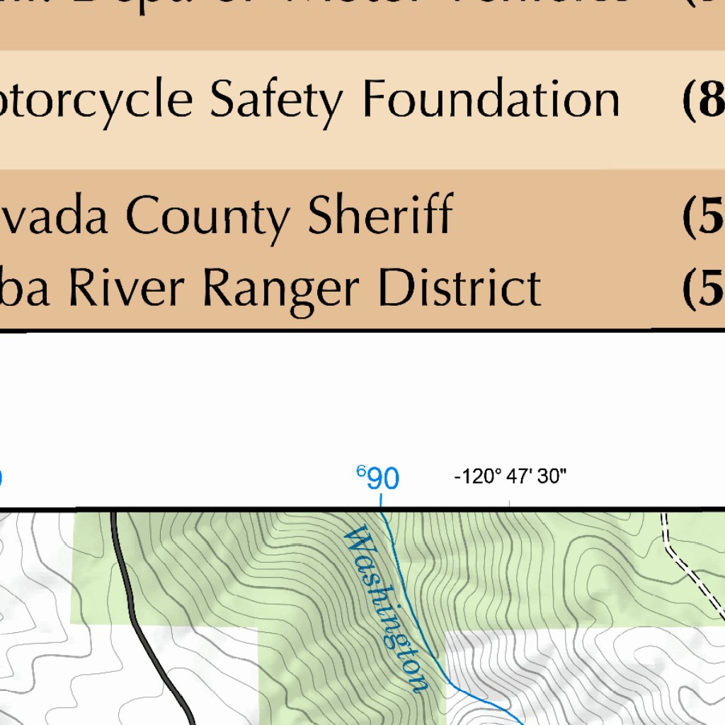 Burlington Motorcycle Trail Guide Map by US Forest Service R5 | Avenza Maps