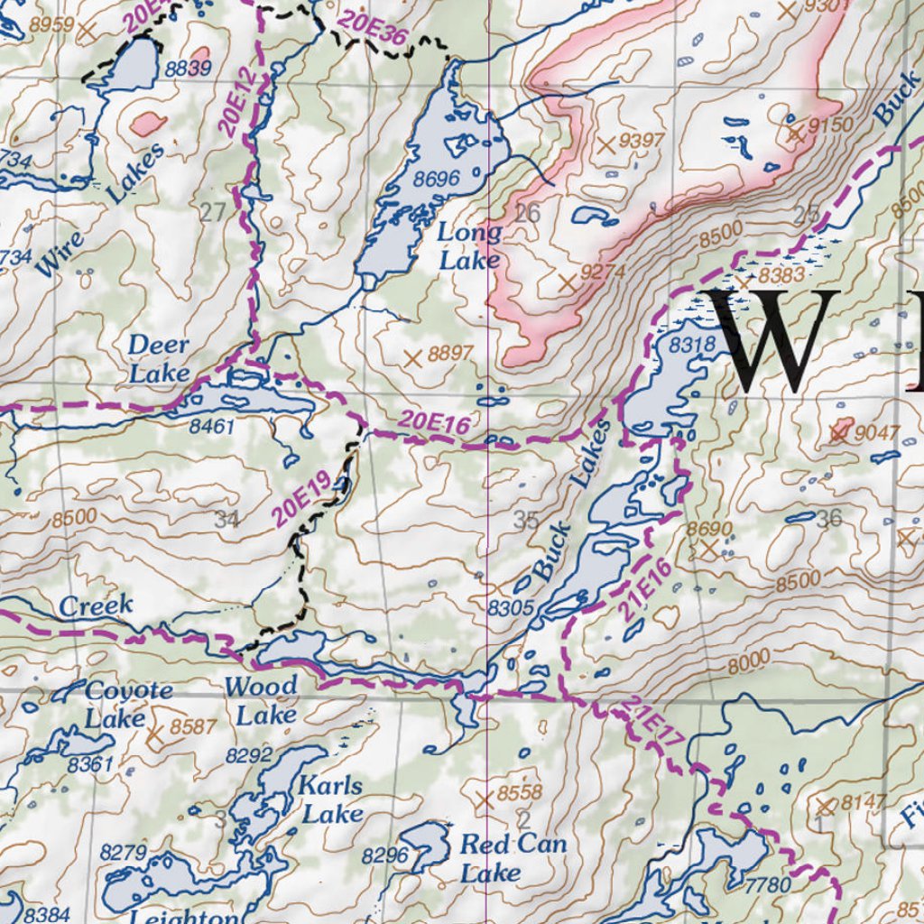 Emigrant Wilderness Map by US Forest Service R5 | Avenza Maps