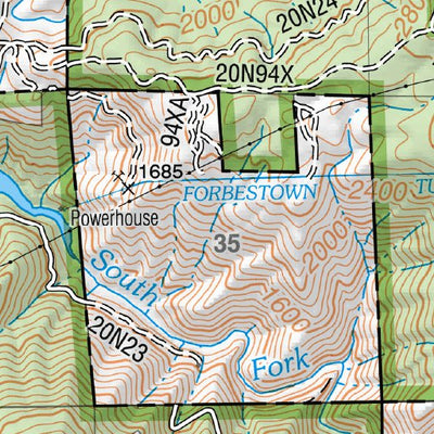 Forbestown (2012) Map by US Forest Service R5 | Avenza Maps