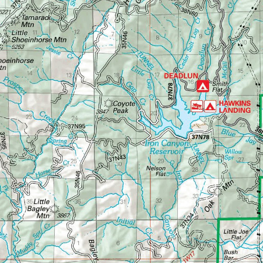 Shasta-Trinity National Forest Visitor Map - East (2010) by US Forest ...