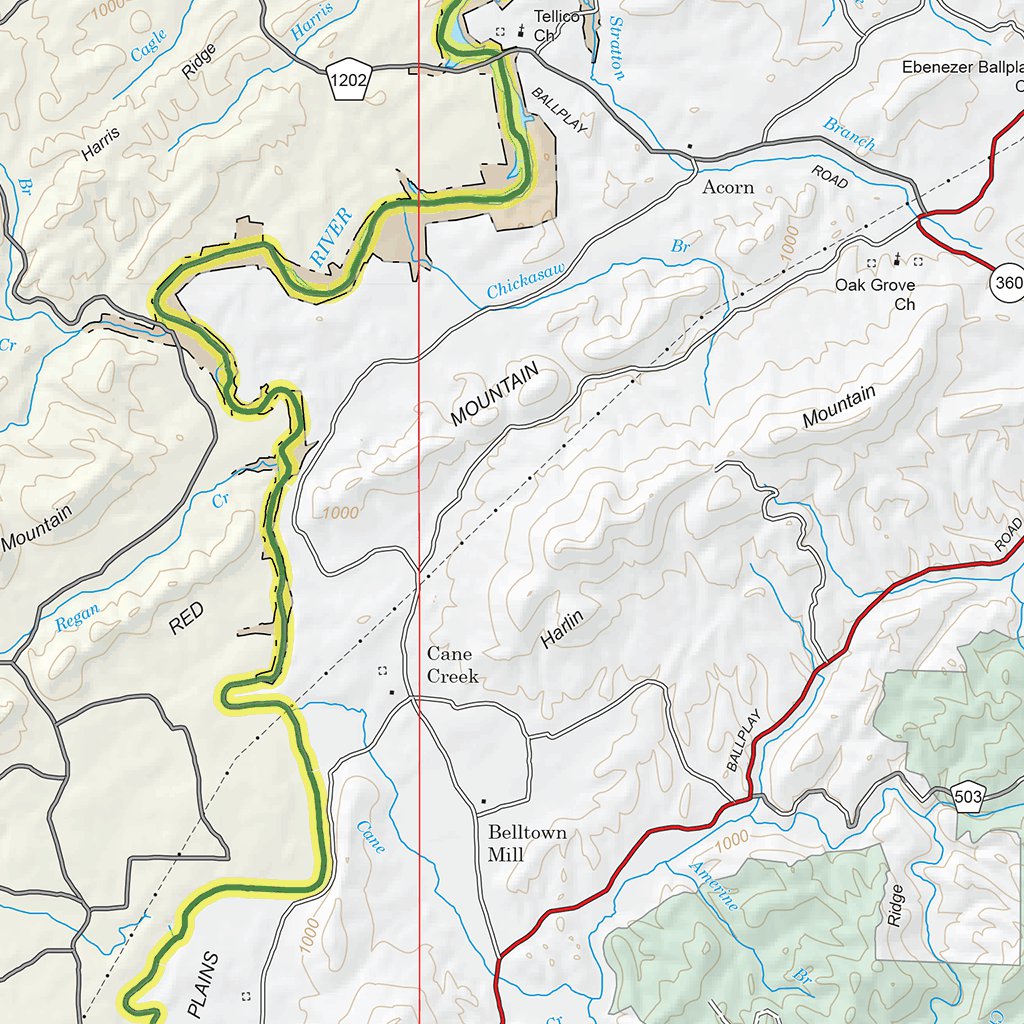 Cherokee National Forest, Tellico District, Forest Visitor Map, FVM by ...