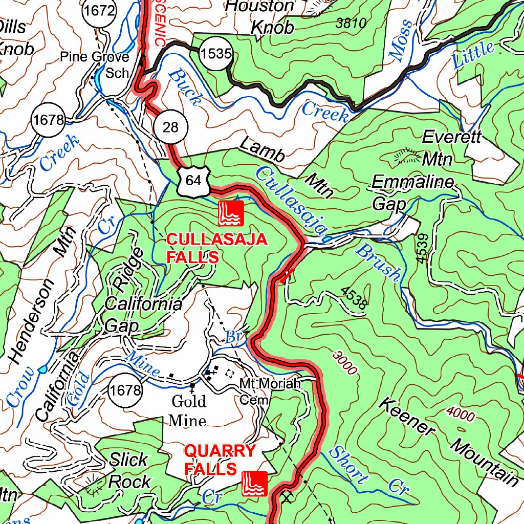 Nantahala National Forest (Nantahala Ranger District East) map by US ...