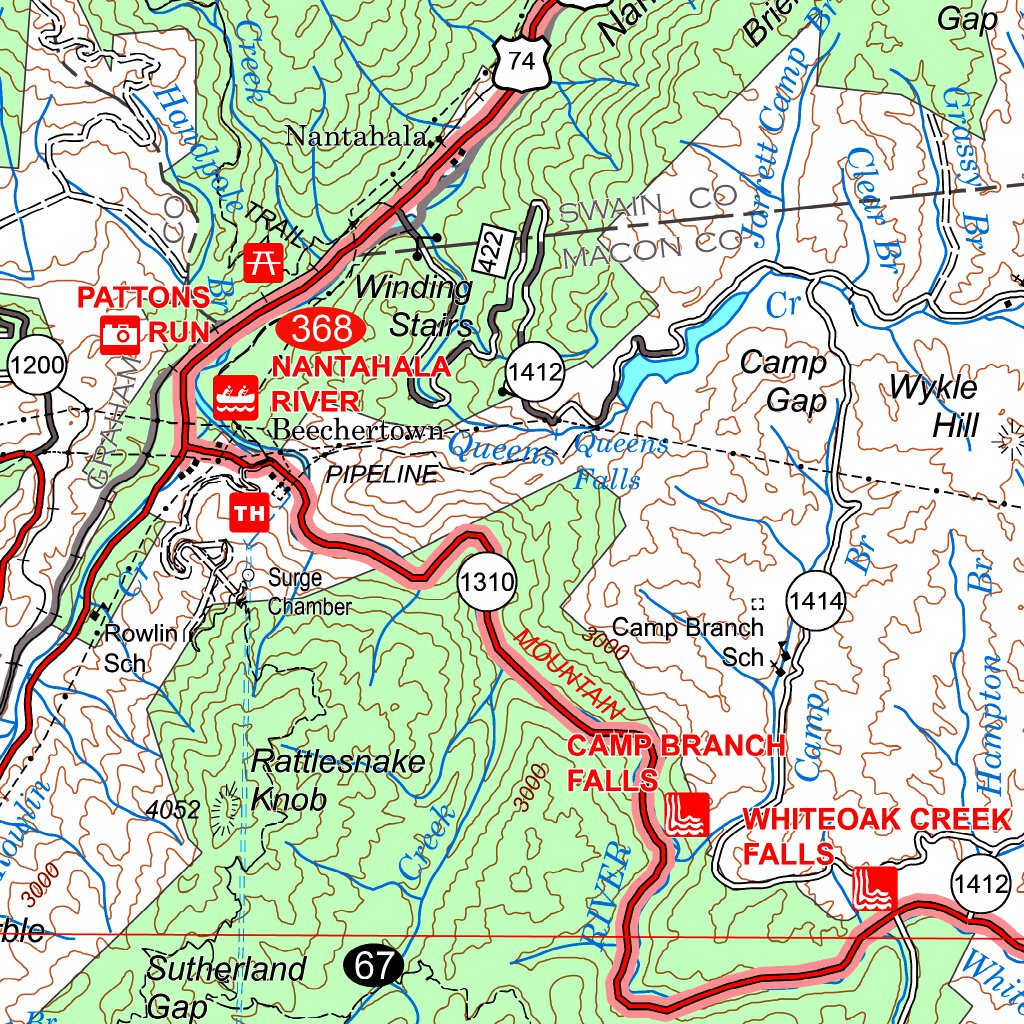 Nantahala National Forest (Nantahala Ranger District West) Map by US ...