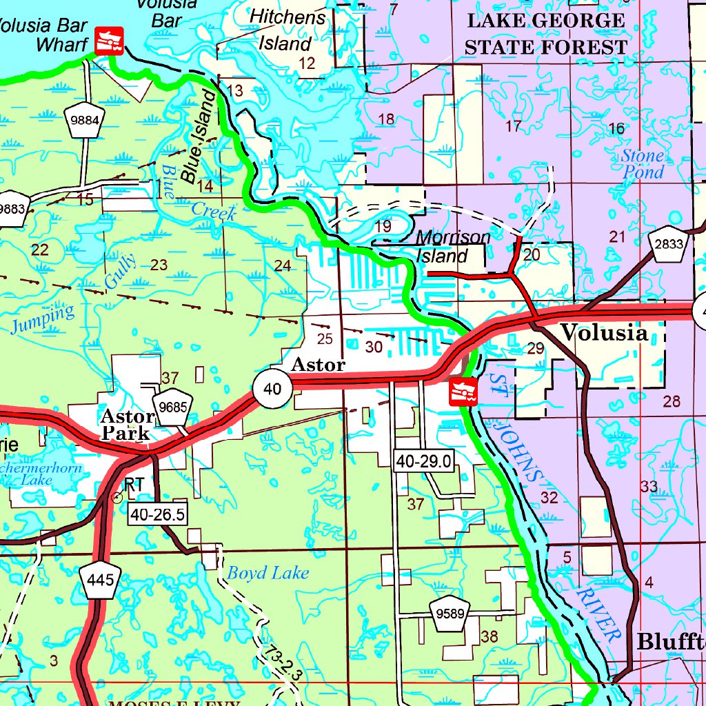 Ocala National Forest Visitor Map by US Forest Service R8 | Avenza Maps