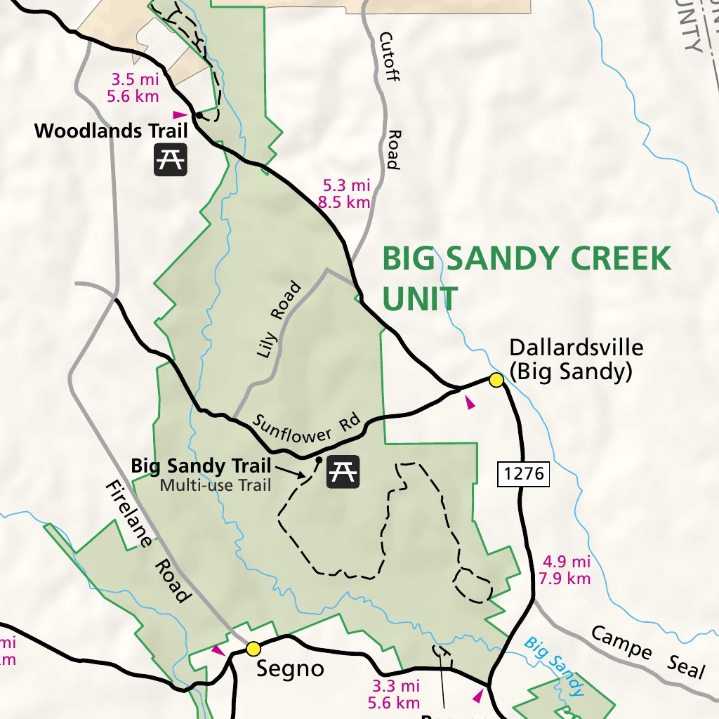 Big Thicket National Preserve Map by US National Park Service | Avenza Maps