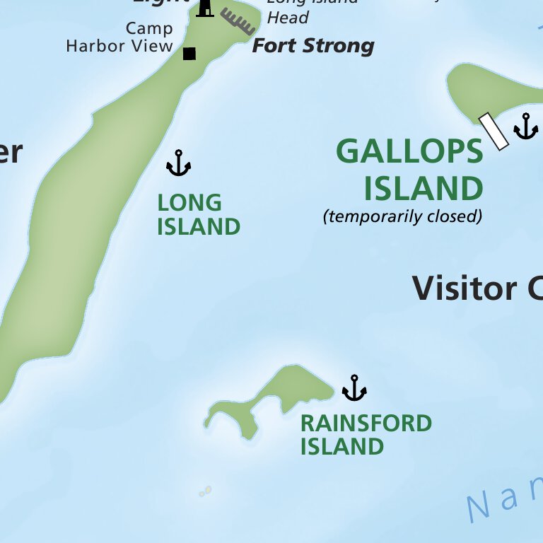 Boston Harbor Islands National Recreation Area Map by US National Park ...