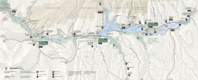 Curecanti National Recreation Area Map by US National Park Service ...