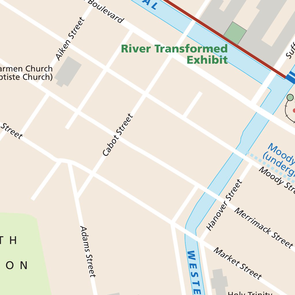 Lowell National Historical Park Map by US National Park Service ...