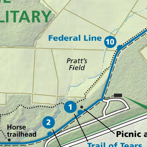 Pea Ridge National Military Park Map by US National Park Service ...
