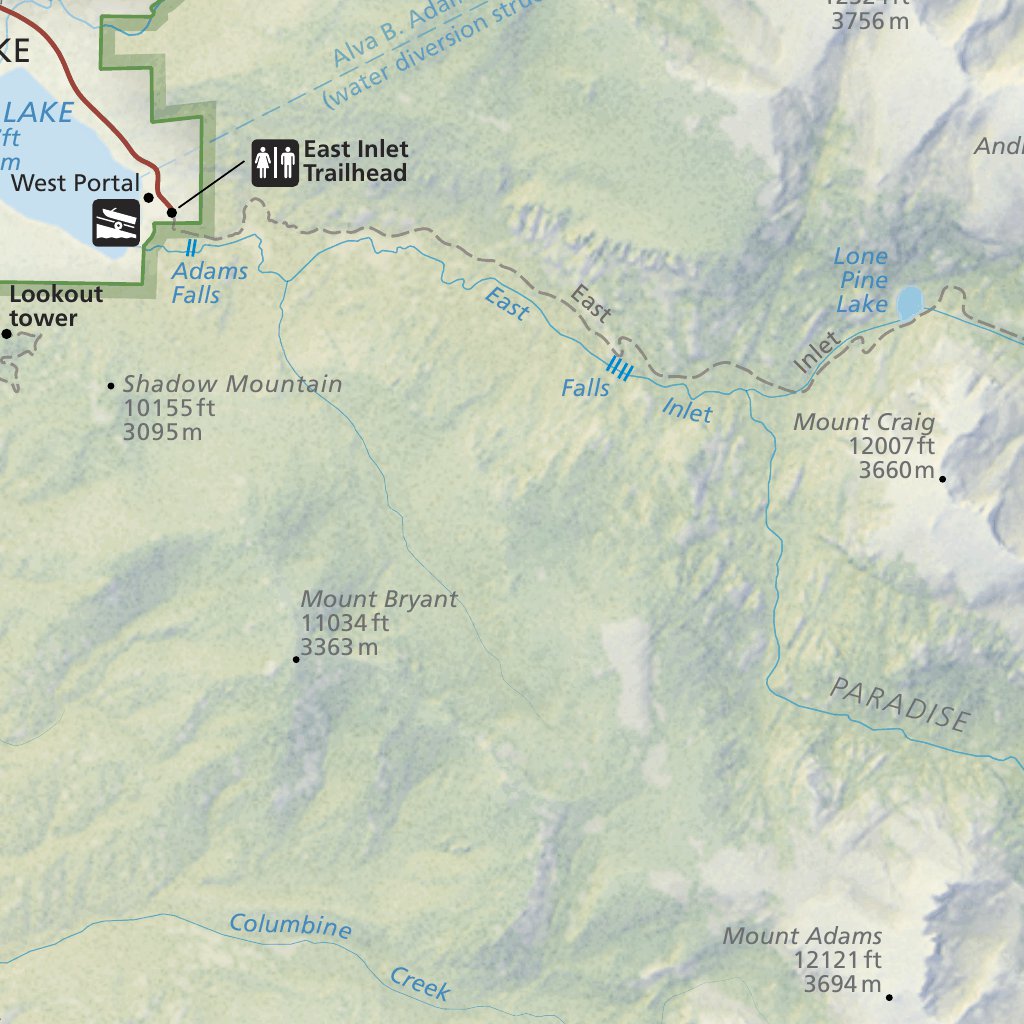Rocky Mountain National Park Map by US National Park Service | Avenza Maps