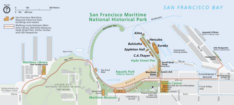 San Francisco Maritime National Historical Park Map by US National Park ...