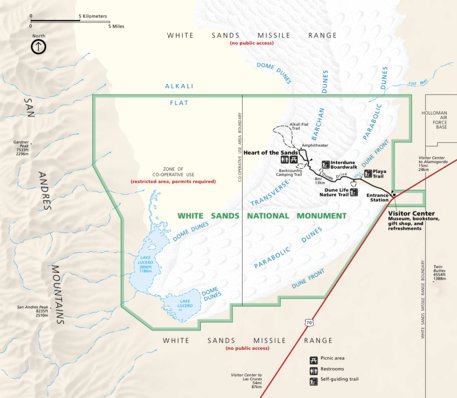White Sands National Monument Map by US National Park Service | Avenza Maps