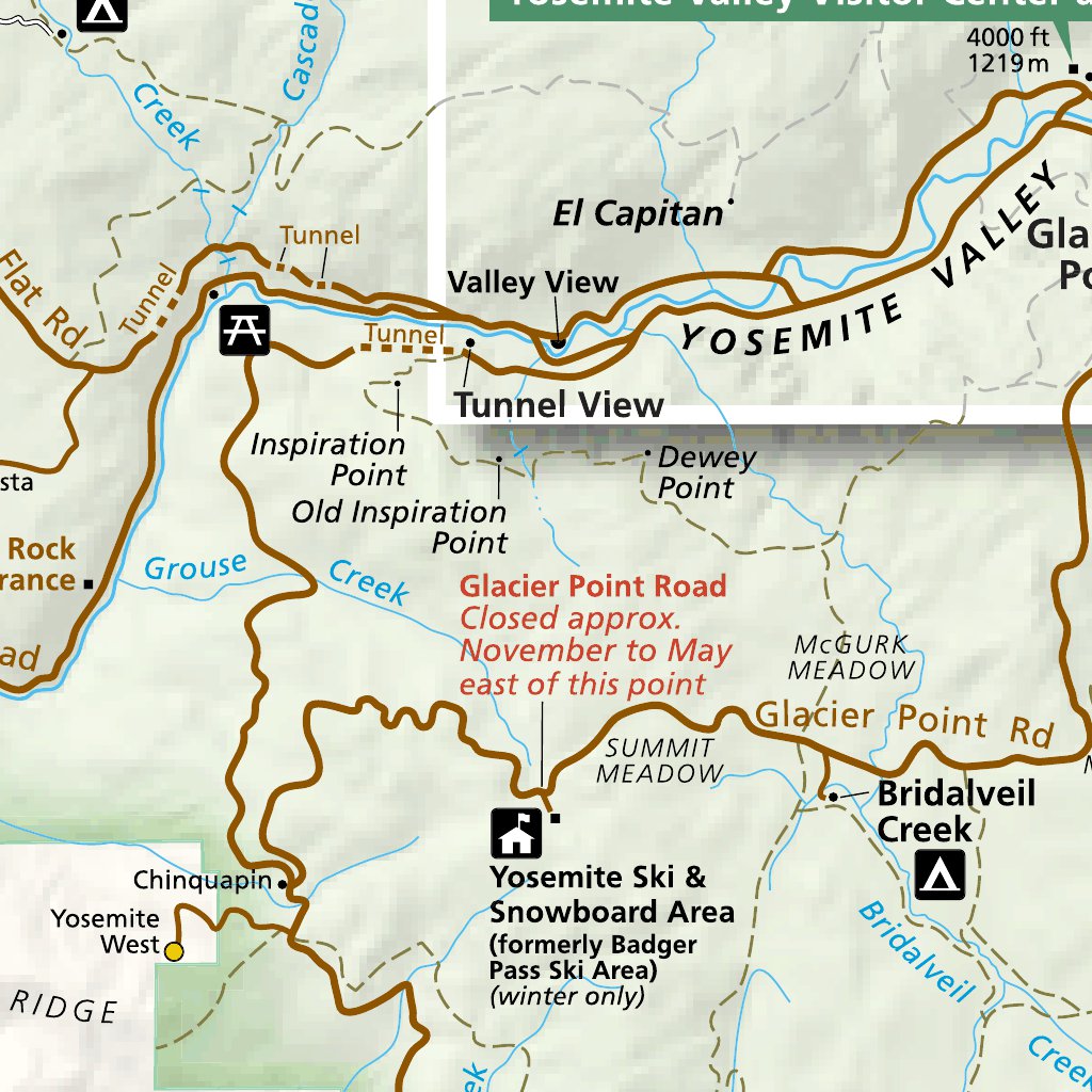 Yosemite National Park Map by US National Park Service | Avenza Maps