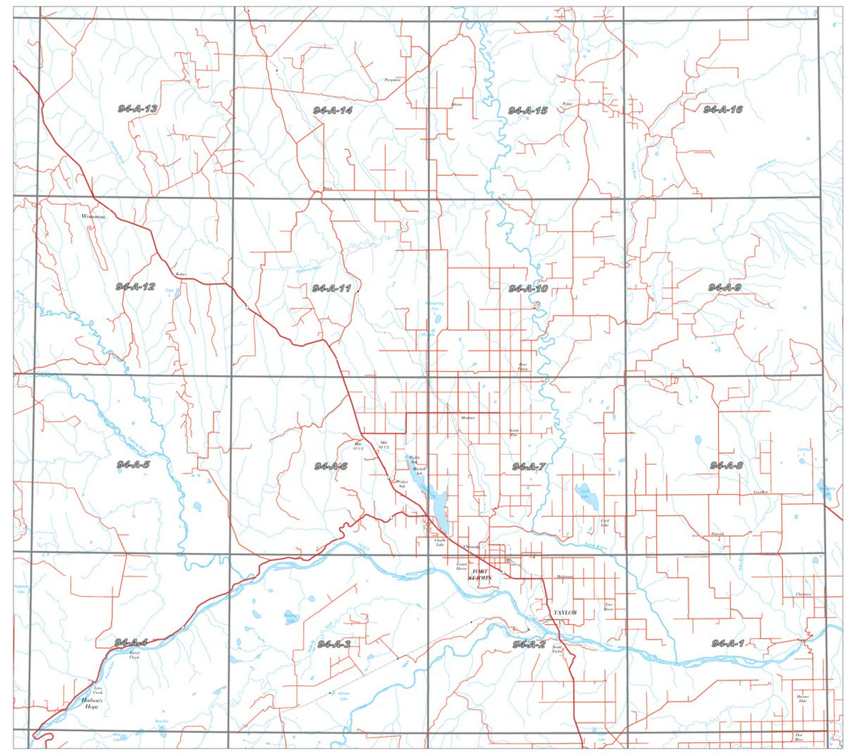 Charlie Lake - 94A Overview Map by Vector Geomatics | Avenza Maps