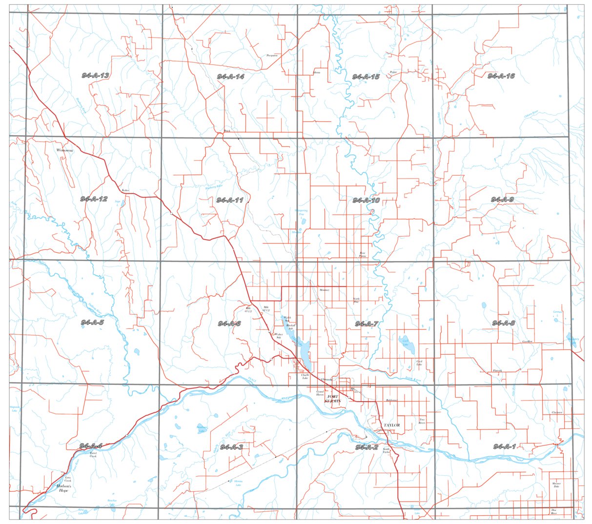 Charlie Lake - 94A Overview Map by Vector Geomatics | Avenza Maps