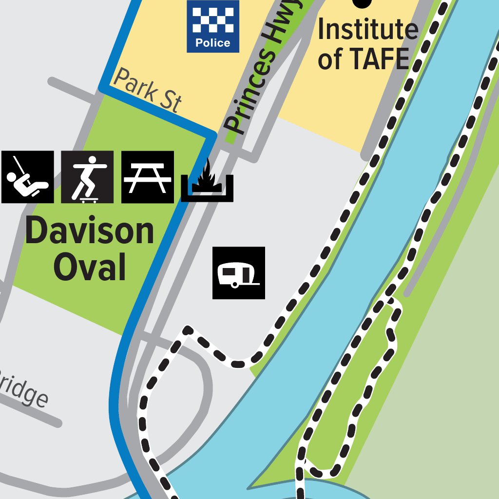Bairnsdale Map by Visualvoice | Avenza Maps