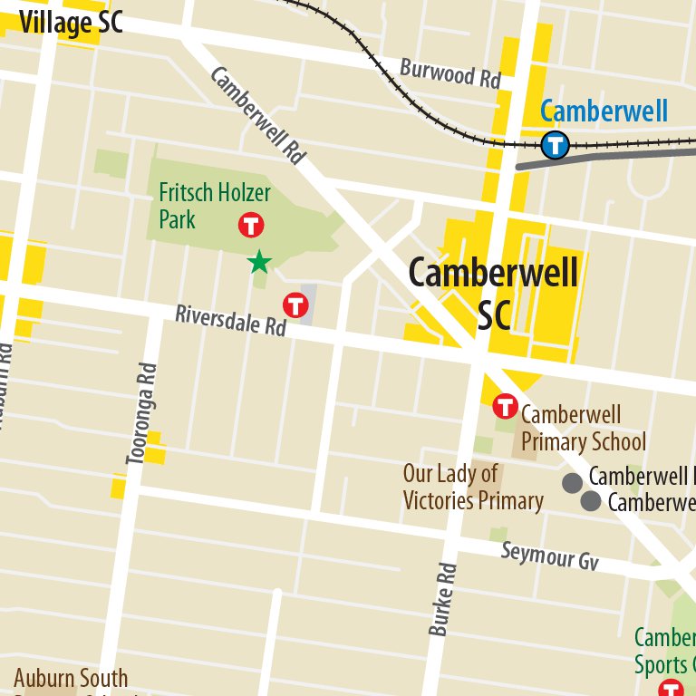 Boroondara Recreational Cycling Map by Visualvoice | Avenza Maps