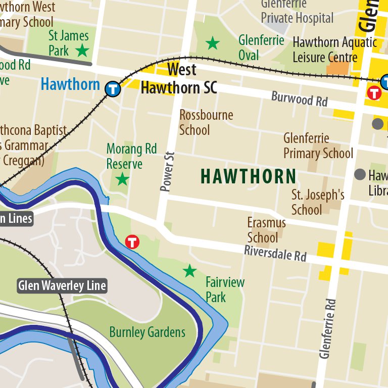 Boroondara Recreational Cycling Map by Visualvoice | Avenza Maps