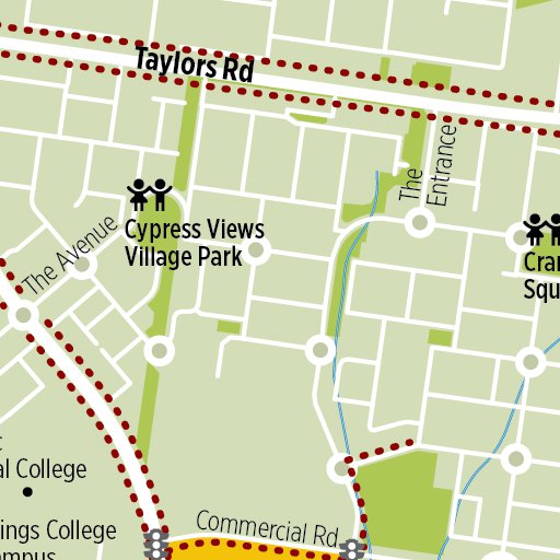 Caroline Springs Shared Path Network Map by Visualvoice | Avenza Maps