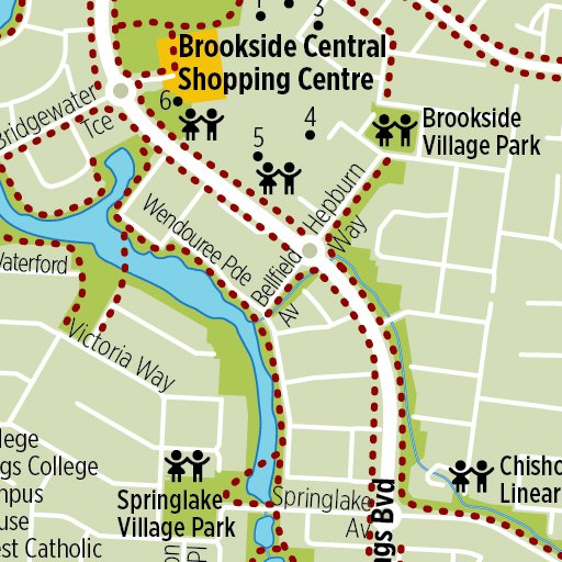 Caroline Springs Shared Path Network Map by Visualvoice | Avenza Maps