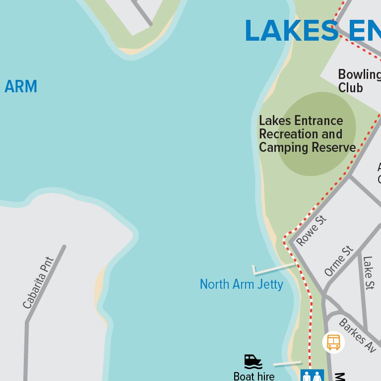Lakes Entrance Map by Visualvoice | Avenza Maps