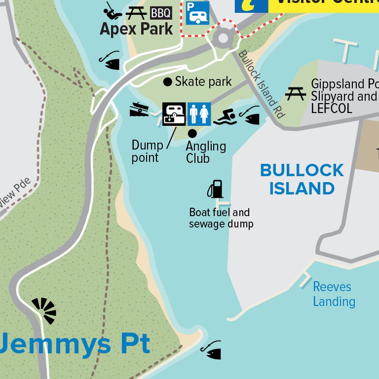 Lakes Entrance Map by Visualvoice | Avenza Maps