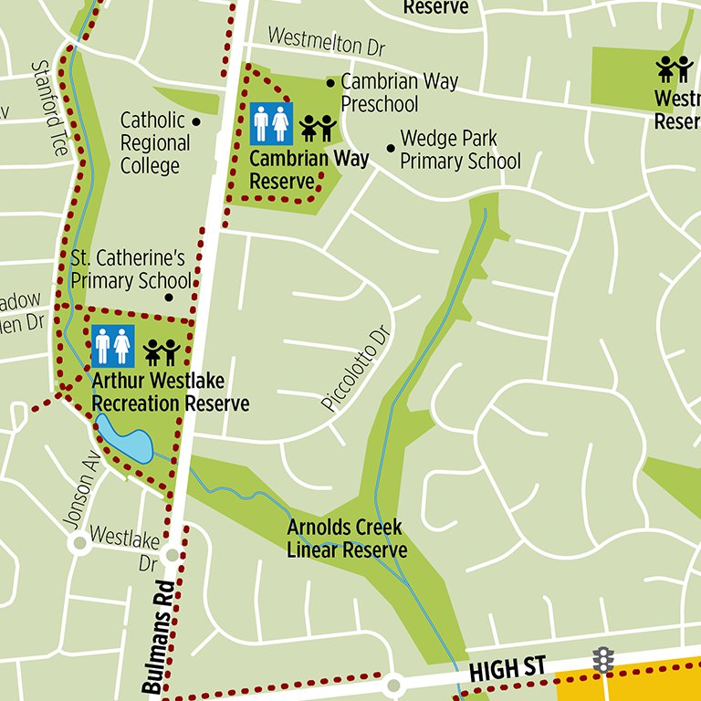 Melton Shared Path Network Map by Visualvoice | Avenza Maps