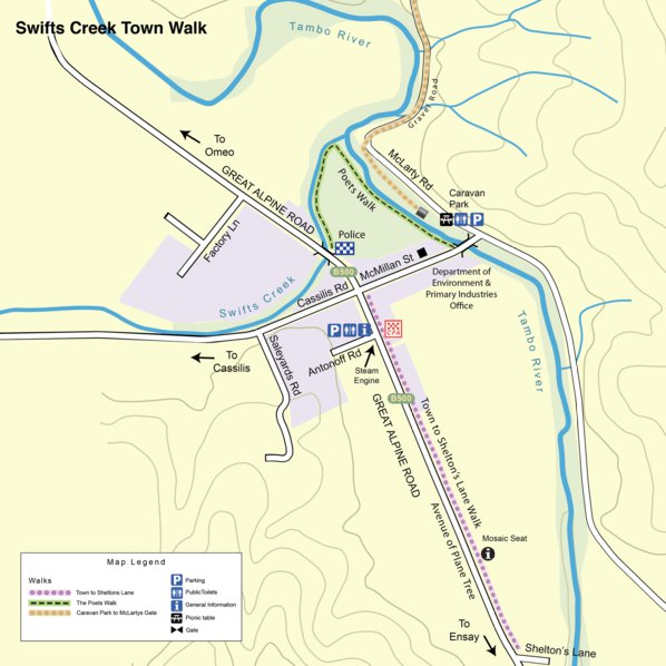 Swifts Creek, East Gippsland Map by Visualvoice | Avenza Maps