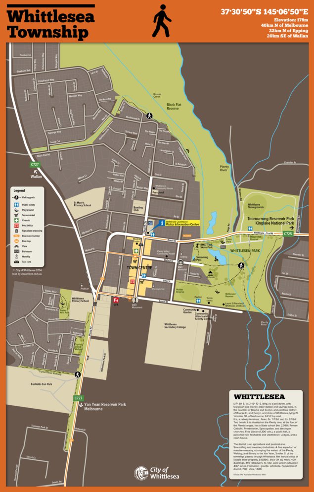 Whittlesea Township Map by Visualvoice | Avenza Maps