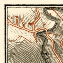 Agrigento (Girgenti) town and environs Map, 1929 by Waldin | Avenza Maps