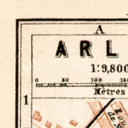 Arles city Map, 1902 by Waldin | Avenza Maps